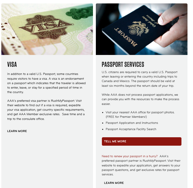 In Partnership with AAA Travel - Rush My Passport